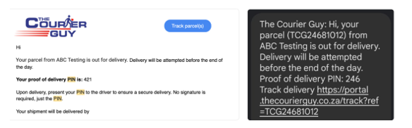 How does the one-time pin work? – The Courier Guy