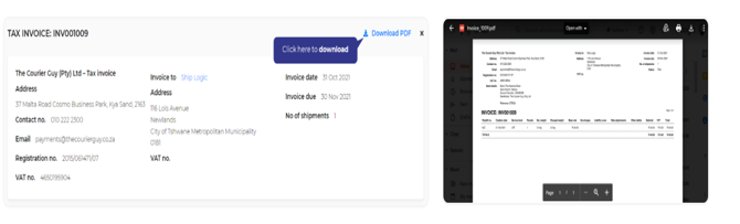 How do I retrieve invoices and credit notes online? – The Courier Guy